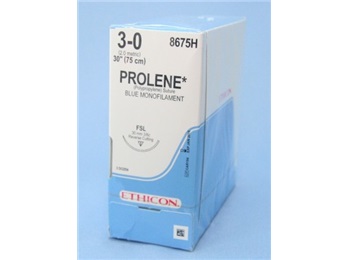 SUTURE PROLENE 3.0 30" FS-L 3DZ/BX